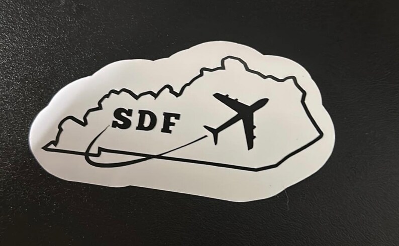Custom Airport Code Vinyl Decal Sticker IATA Code Any State With ...