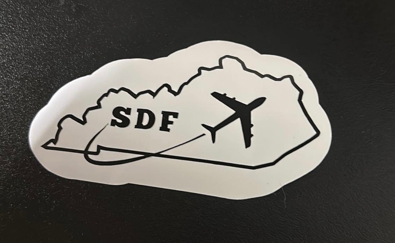 Custom Airport Code Vinyl Decal Sticker IATA Code Any State With ...