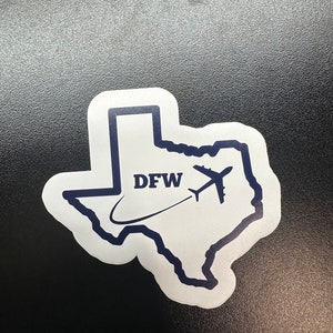 Custom Airport Code Vinyl Decal Sticker | IATA Code | Any State With ...