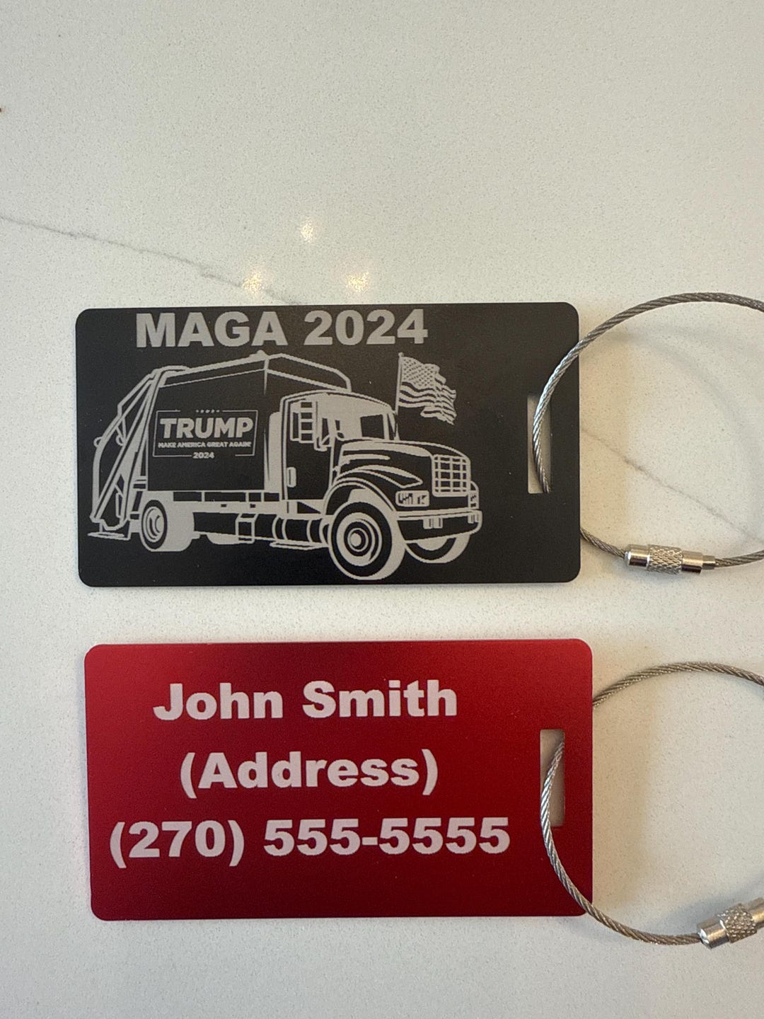 Trump 2024 Custom Tag Luggage Tag Travel Tag Make America Great Again ...