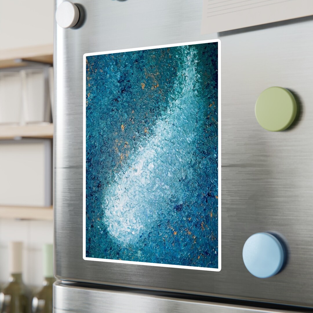 Kiss-cut Blue and White Comet Decal White Vinyl Sticker Satin - Etsy