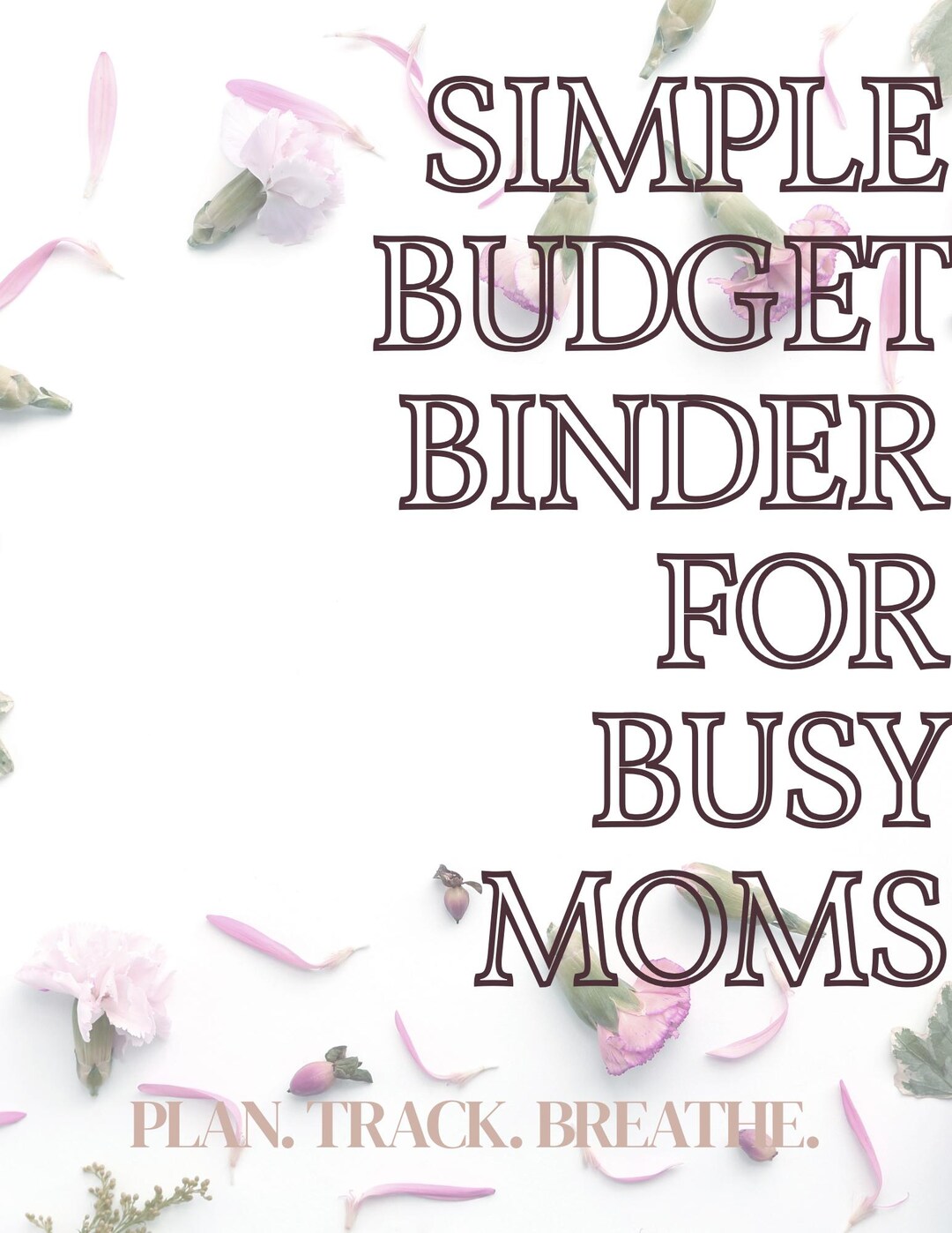 Simple Budget Binder Printable for Busy Moms | Monthly Budget Planner ...