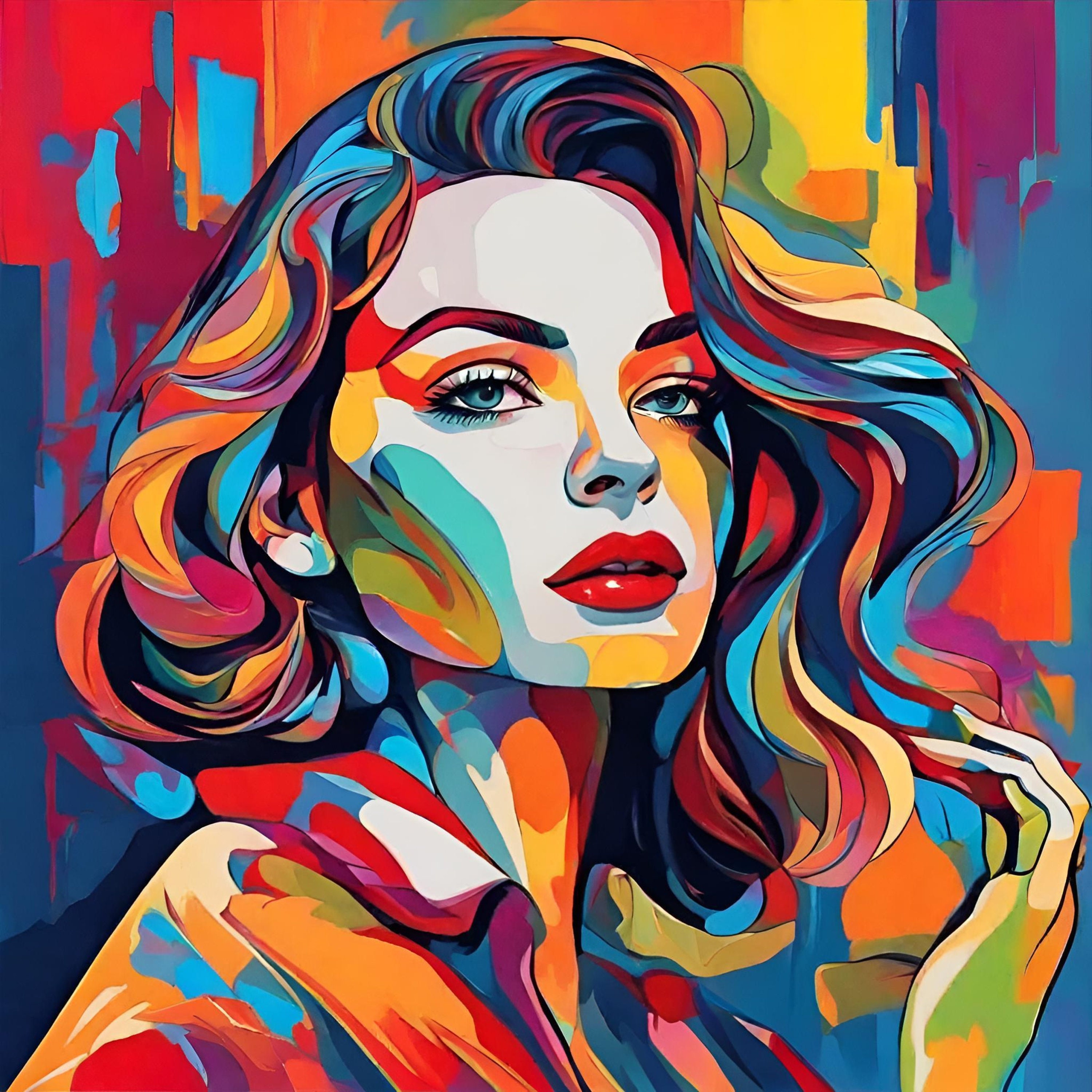 Colorful Paintings Of Women