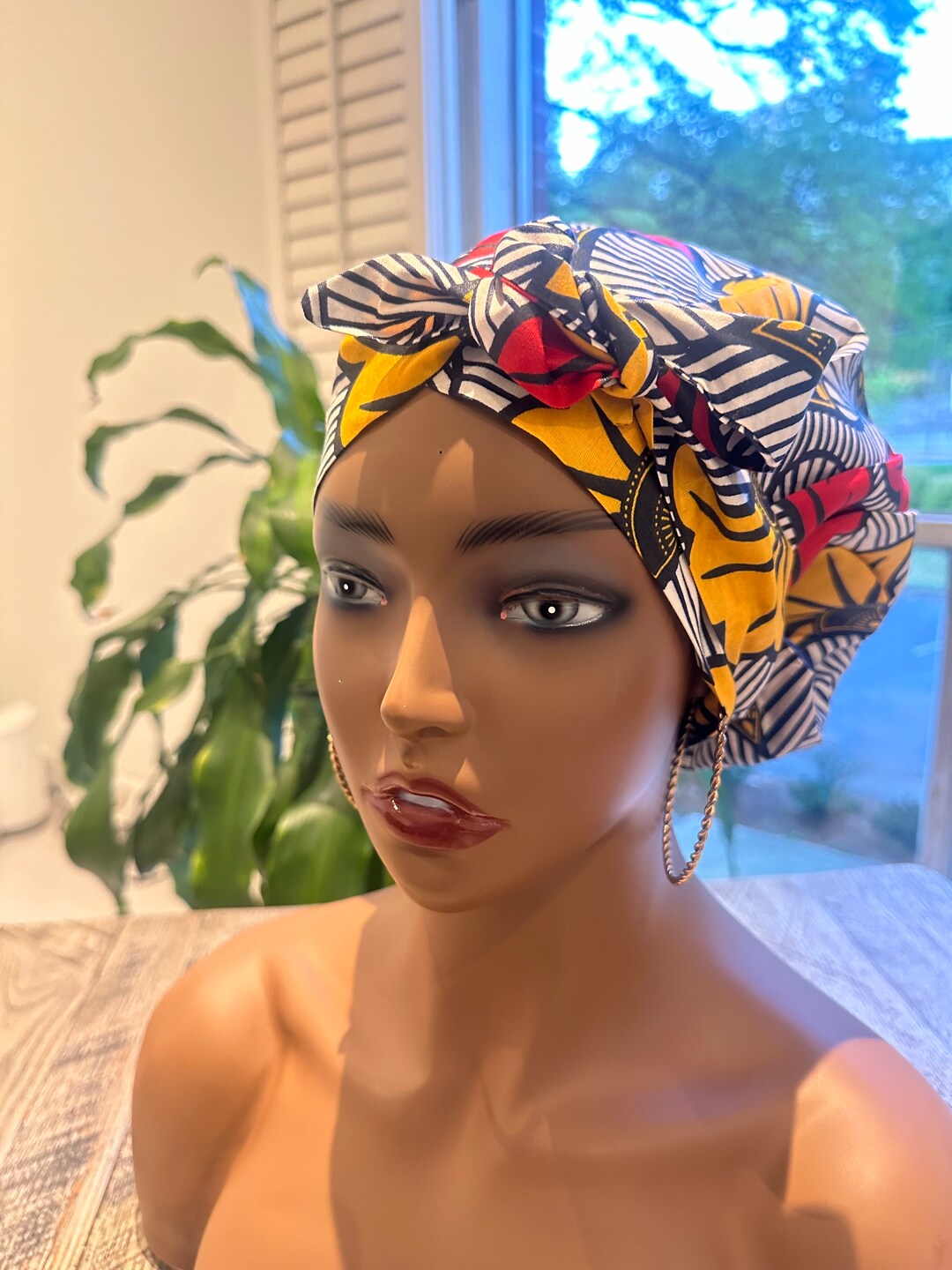 Bouffant Style Scrub Caps Handcrafted African-inspired Medical Headwear ...