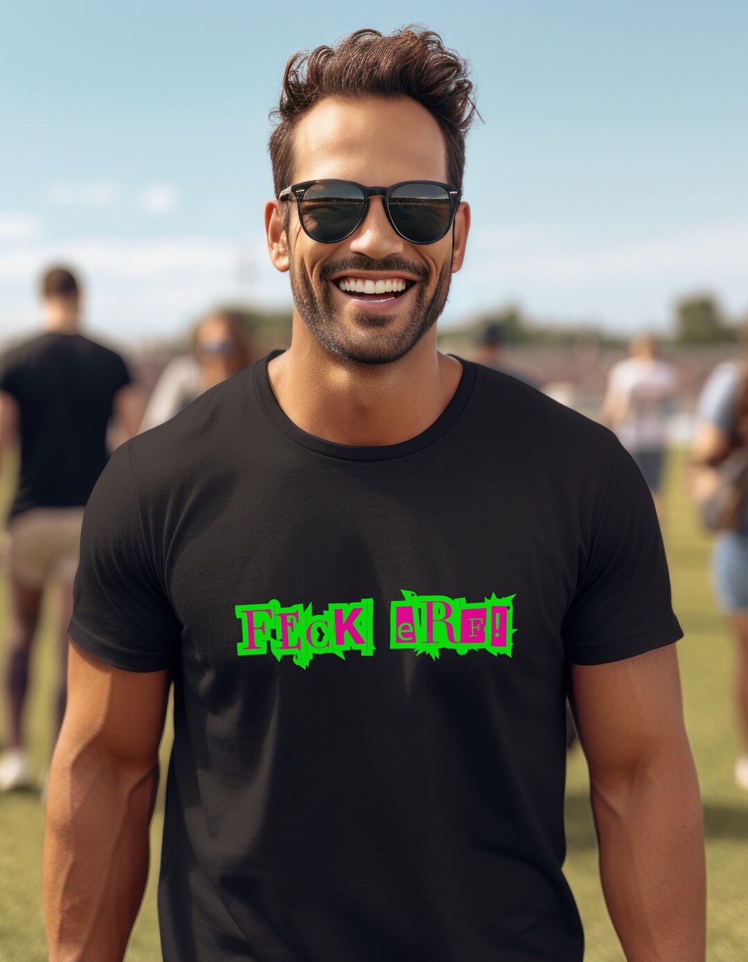 Feck Erf Father Ted T Shirt, Mens Funny Graffiti Text Tshirt, Womens ...