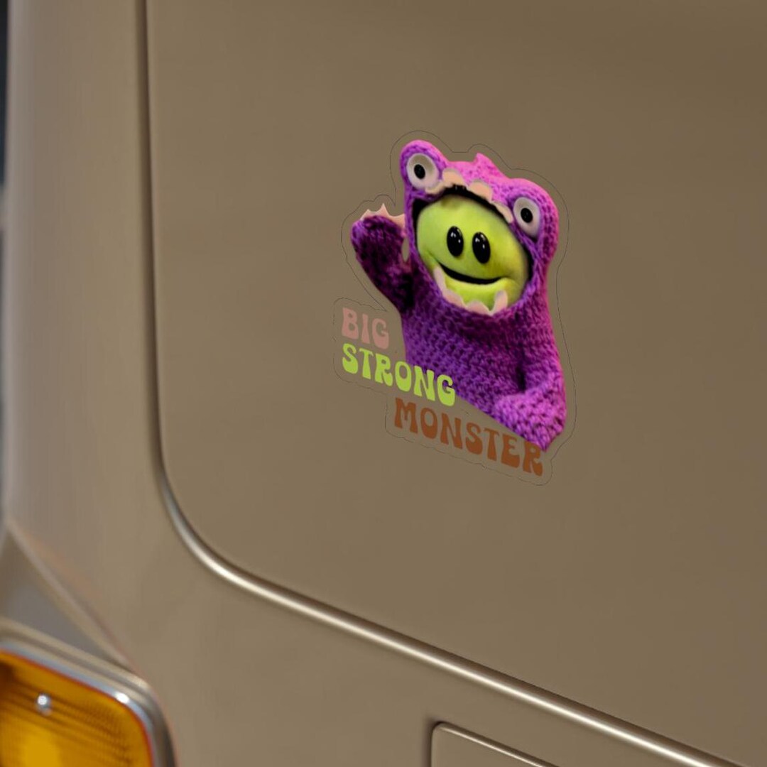 Nanalan Funny Mona, Purple Monster, CLEAR Stickers, Funny Peepo Gifts ...