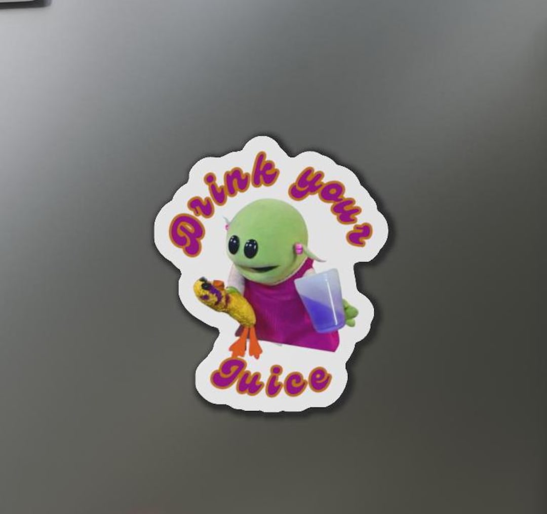 Nanalan Cute Die-cut Magnets Fleefer and Purple Juice Locker Laptop ...