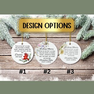 Personalized Memorial Christmas Ornament, Custom in Loving Memory ...