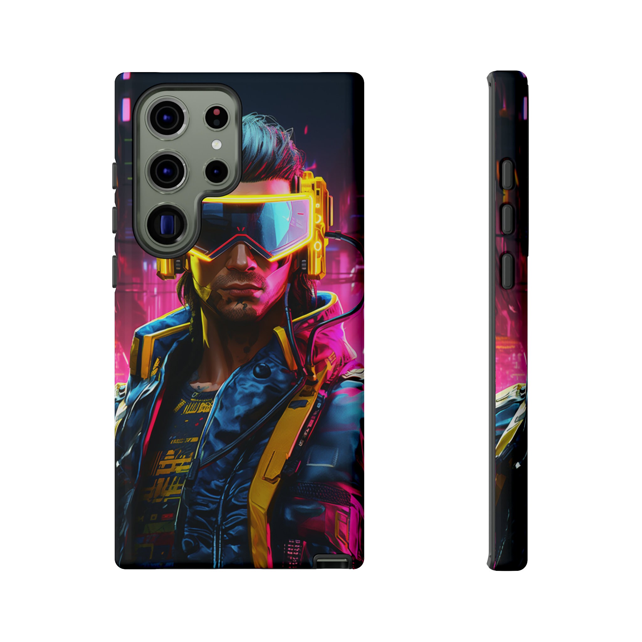 Protective Phone Case Cyberpunk 2077 for Samsung Galaxy S23/ 22/ 21/ 20 ...