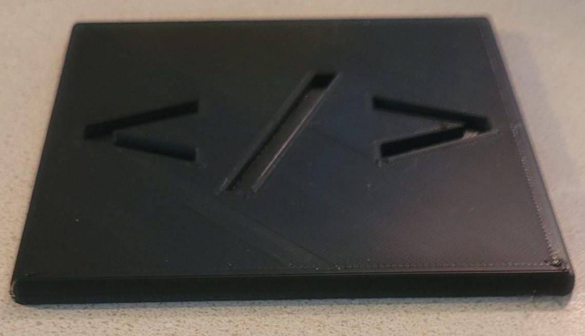 3D Printed Code Themed Coaster - Etsy