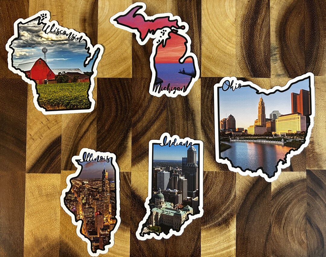 America the Beautiful United States Sticker Collection, Water Proof ...