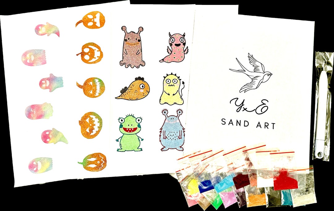 Halloween Sand Art Sticker Kits - Etsy