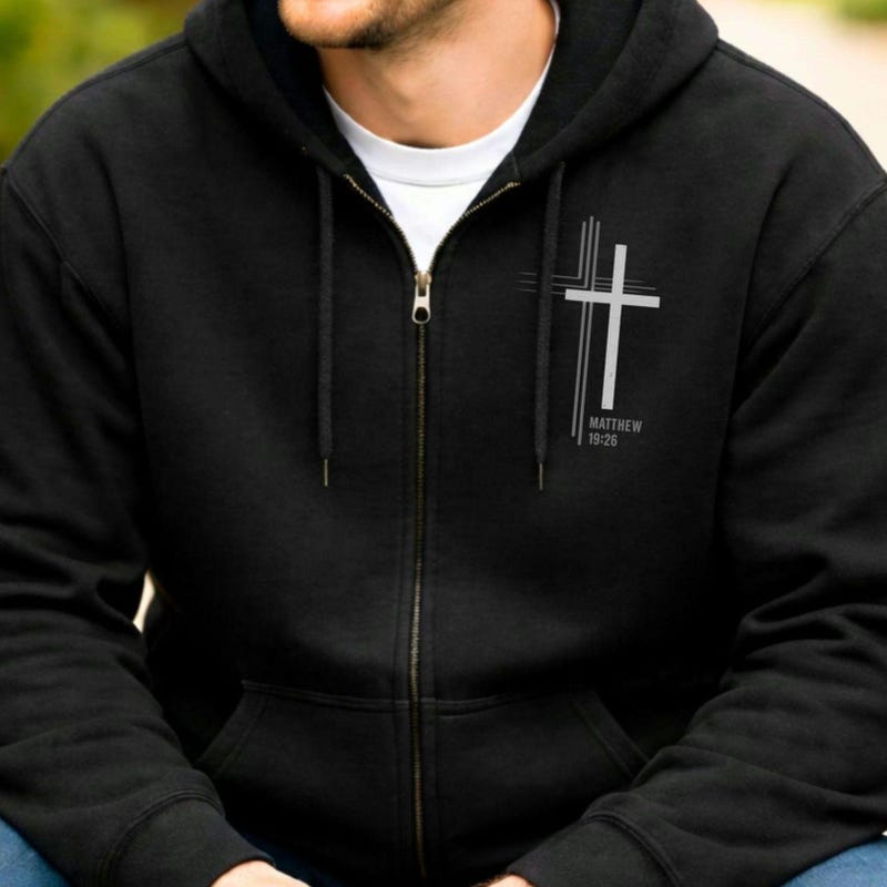 Quarter Zip Christian Mens - Etsy