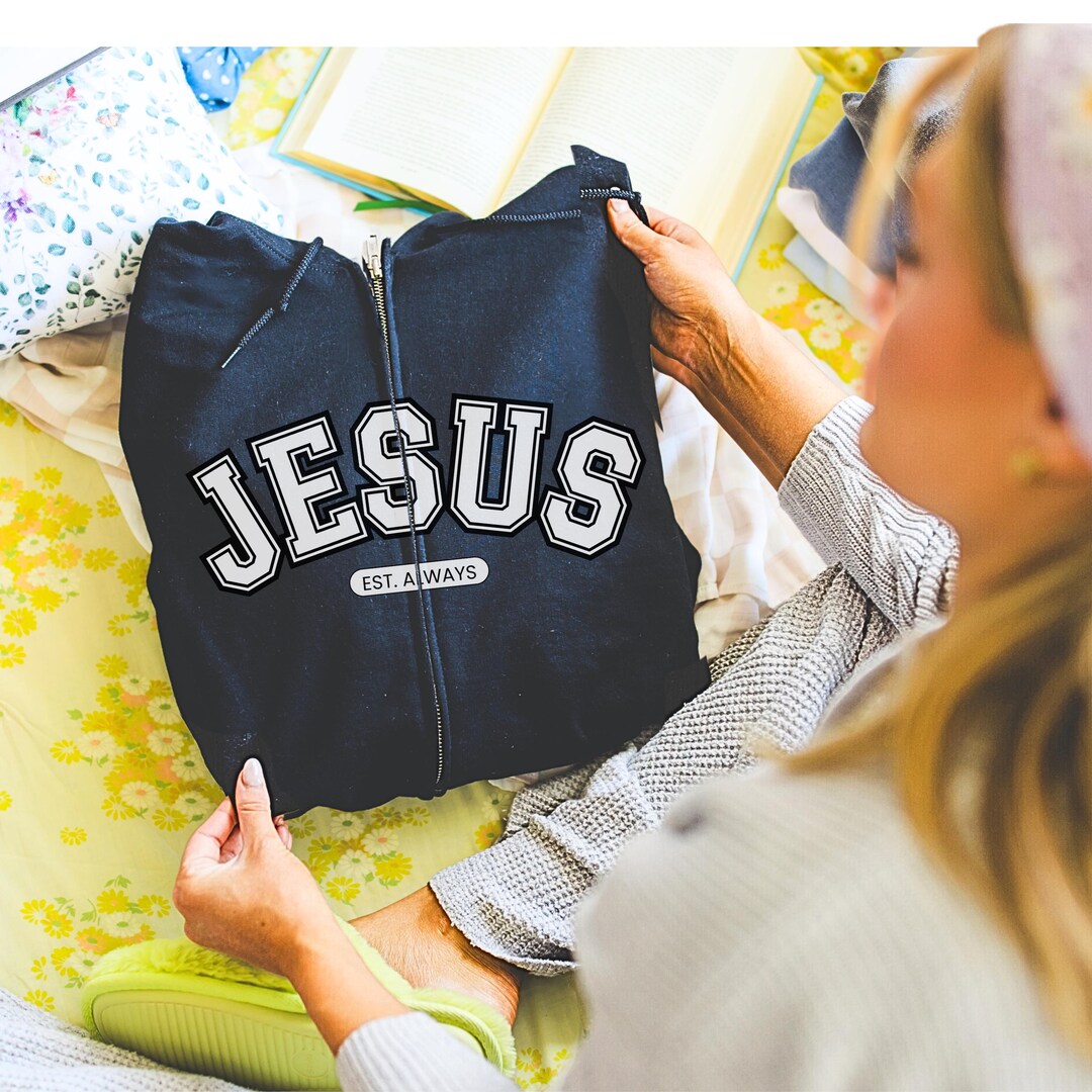 Jesus Zip up Hoodie Faith Clothes Christian Zip up Jacket for Women ...