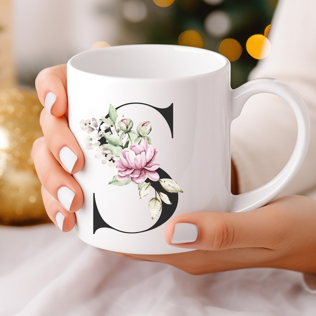 Customizable Bridesmaid Proposal Gift Personalized Floral Mug - Etsy