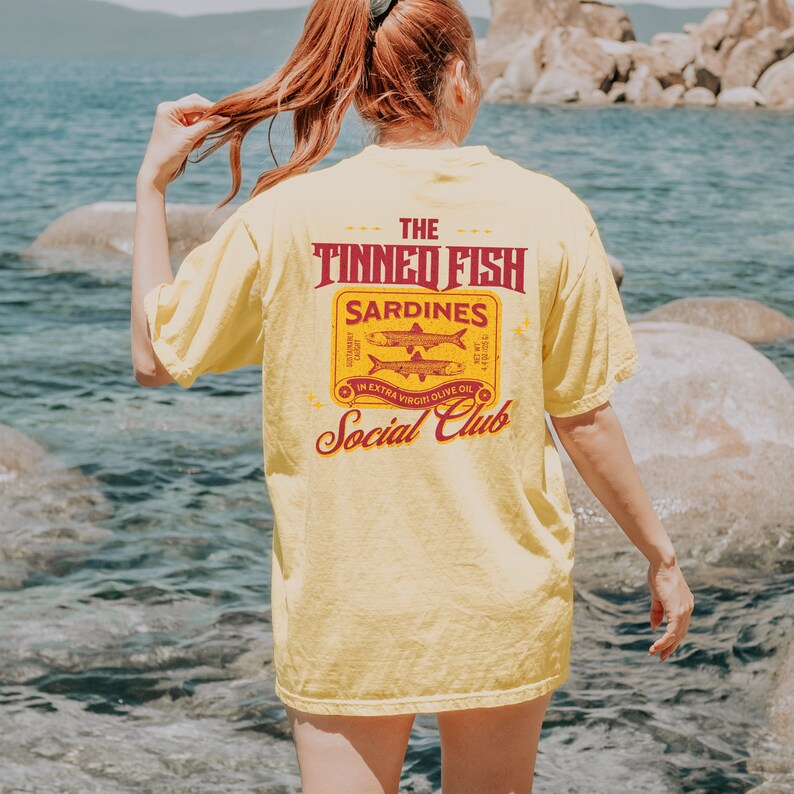 Tinned Fish Sardines Shirt Ocean Inspired Summer Tee Coastal Grandma ...