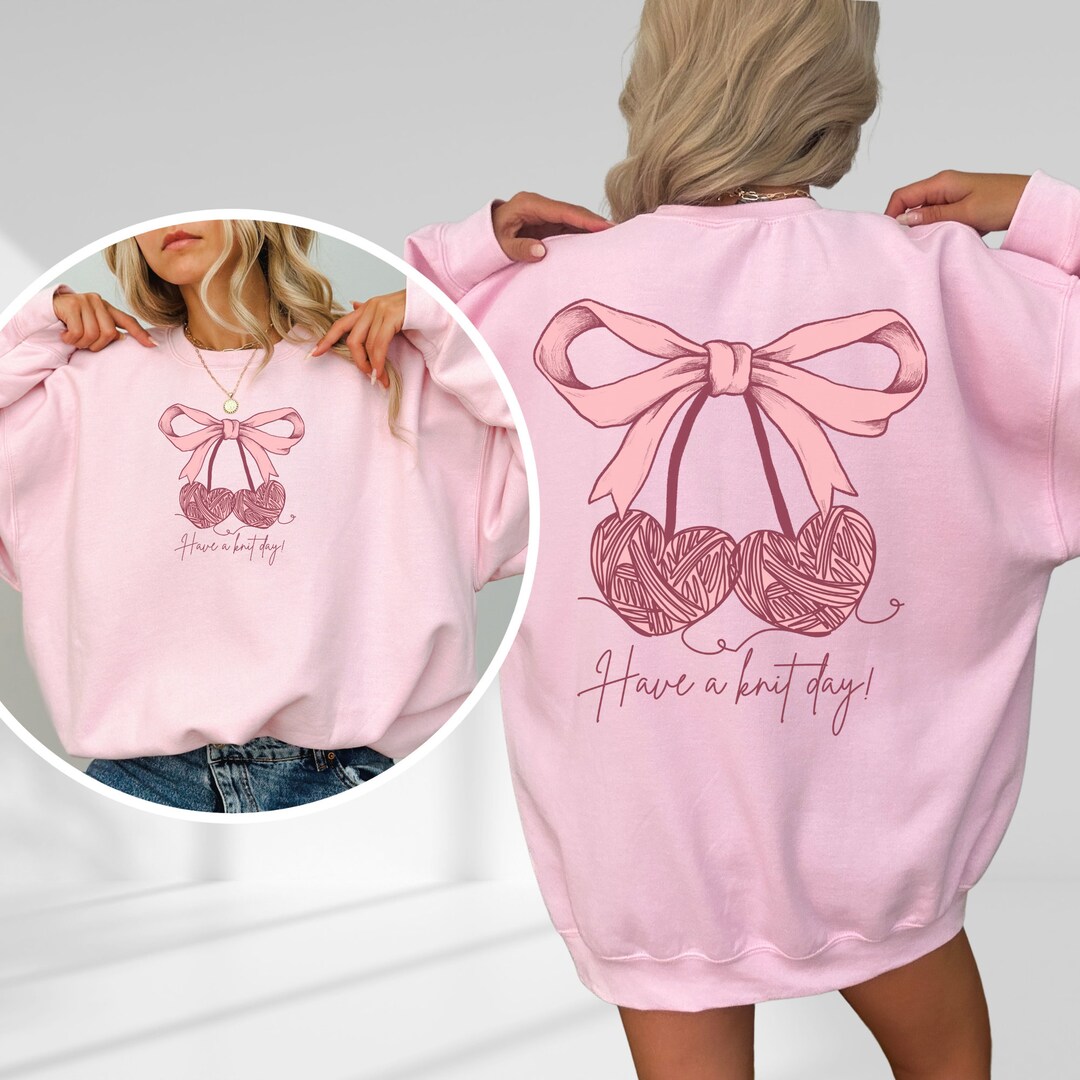 Funny Knitting Sweatshirt Yarn Shirt Knitting Tshirt Knitter Gifts for ...