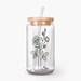 Scripture Verse Glass Tumbler Psalm 121 Flower Tumbler With Bible Verse ...