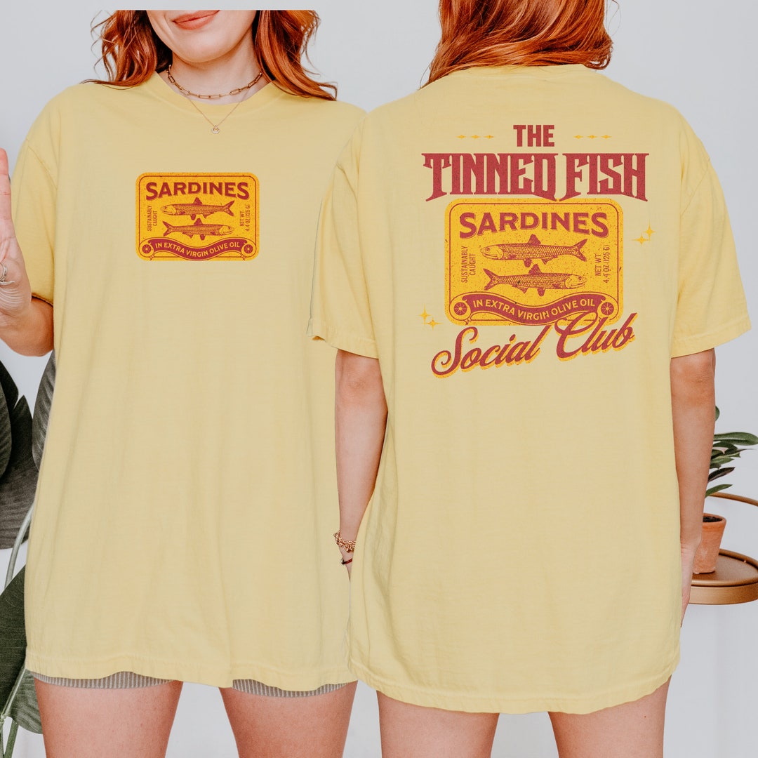 Tinned Fish Sardines Shirt Ocean Inspired Summer Tee Coastal Grandma ...