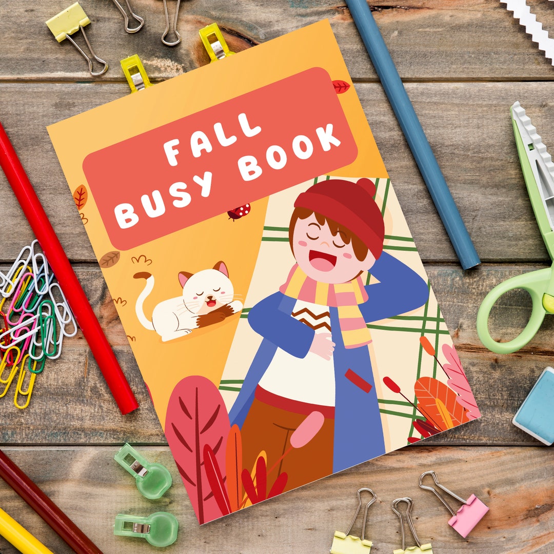 Fall Busy Book Printable Quiet Book Homeschool Learning - Etsy