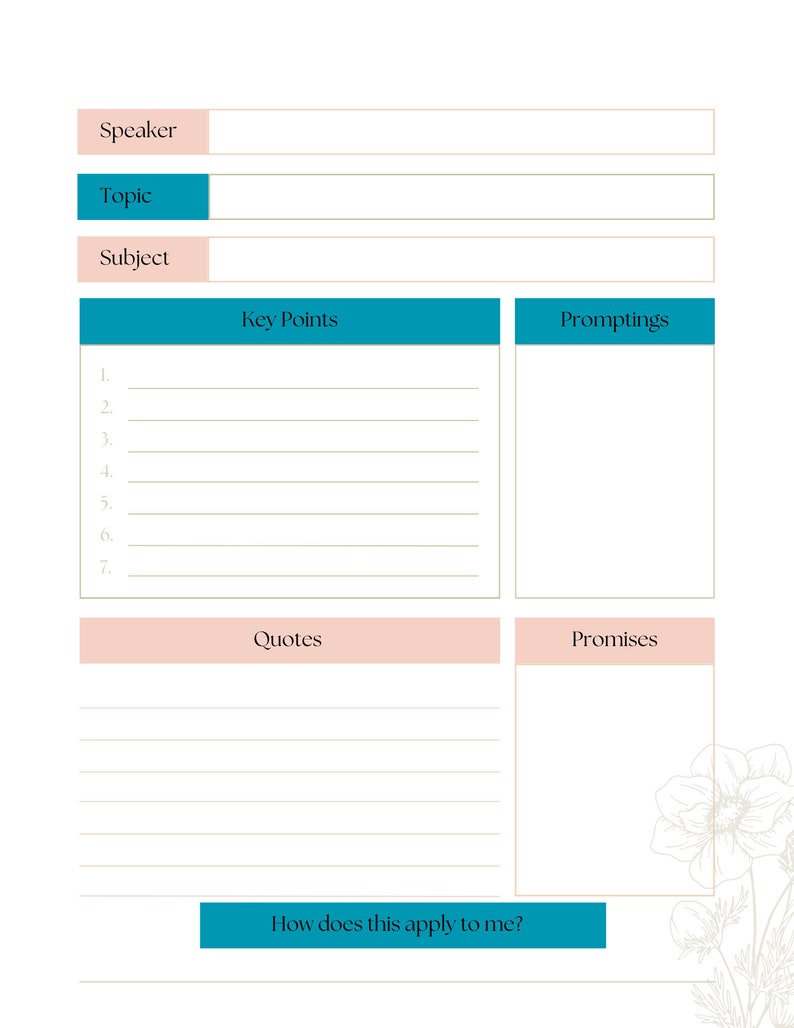 General Conference Printable Packet - Etsy