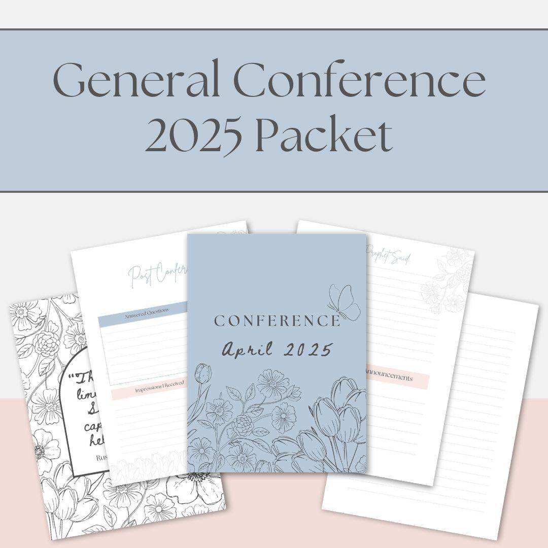 General Conference Printable Packet April 2025 - Etsy