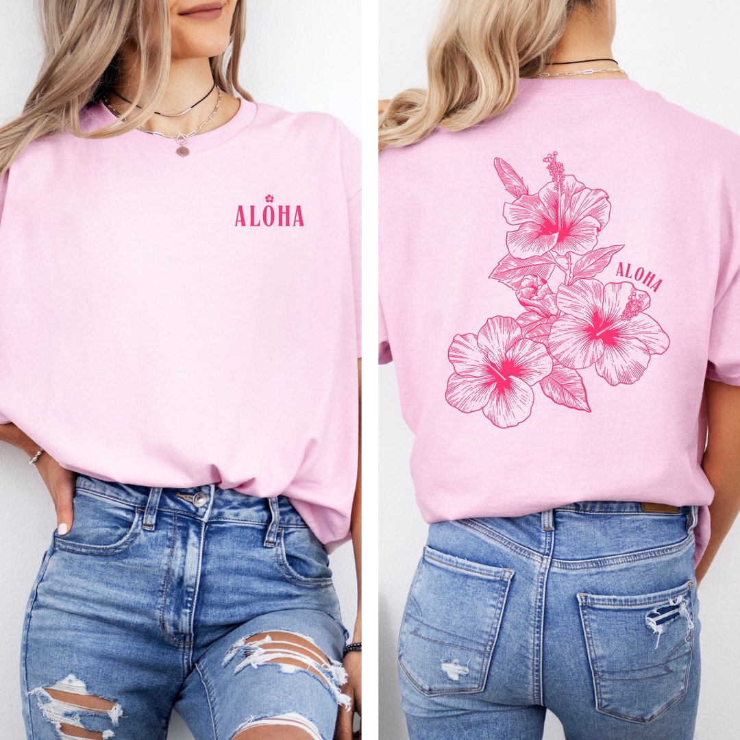 Aloha Hibiscus Shirt Hawaii Shirt Ocean Inspired Style Preppy Stuff ...
