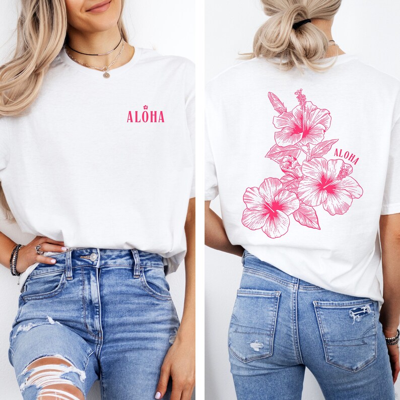 Aloha Hibiscus Shirt Hawaii Shirt Ocean Inspired Style Preppy Stuff ...