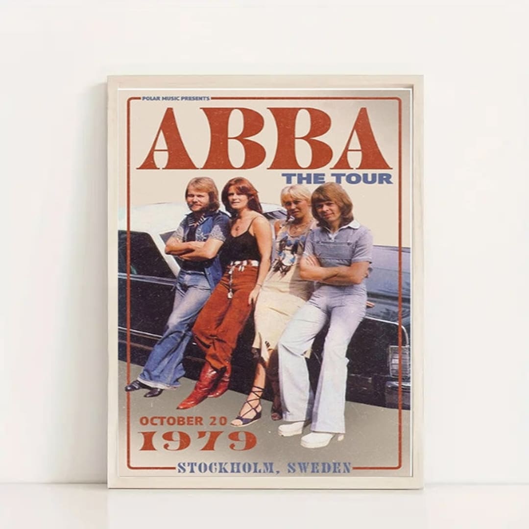 Retro ABBA the Tour Poster, Album Music Wall Art Poster, Vintage Music ...