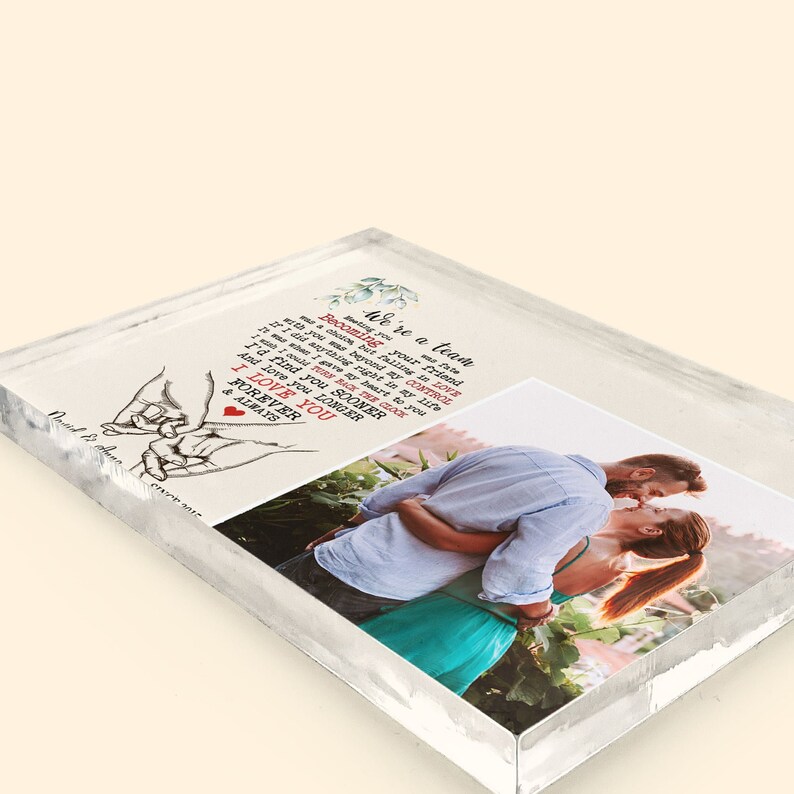 Personalized Photo I Love You Forever And Always Plaque Acrylic Customs