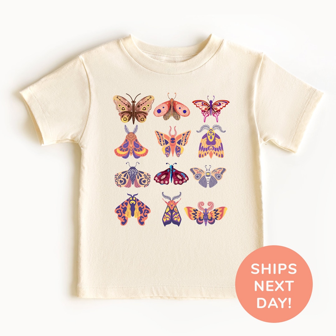 Boho Moth Shirt and Onesie®, Moth Toddler & Youth Shirt, Cottagecore ...
