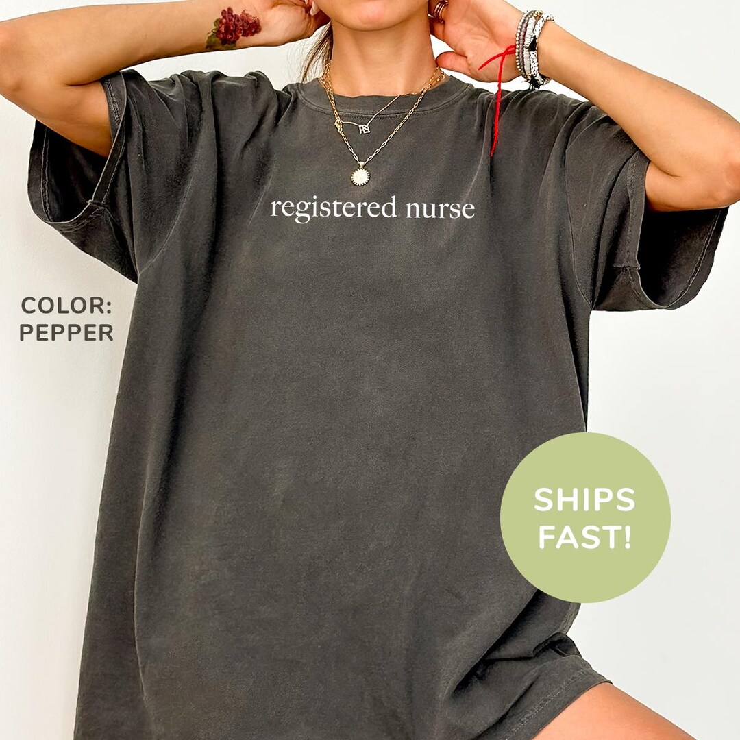 Comfort Colors® Registered Nurse Shirt, RN Tshirt, Nurse Appreciation ...
