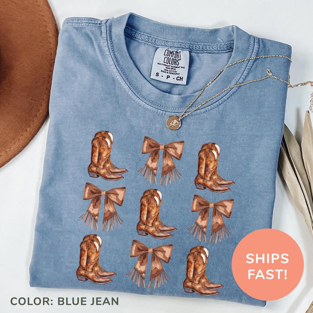 Comfort Colors® Coquette Cowboy Shirt, Western Cowgirl Shirt, Country ...