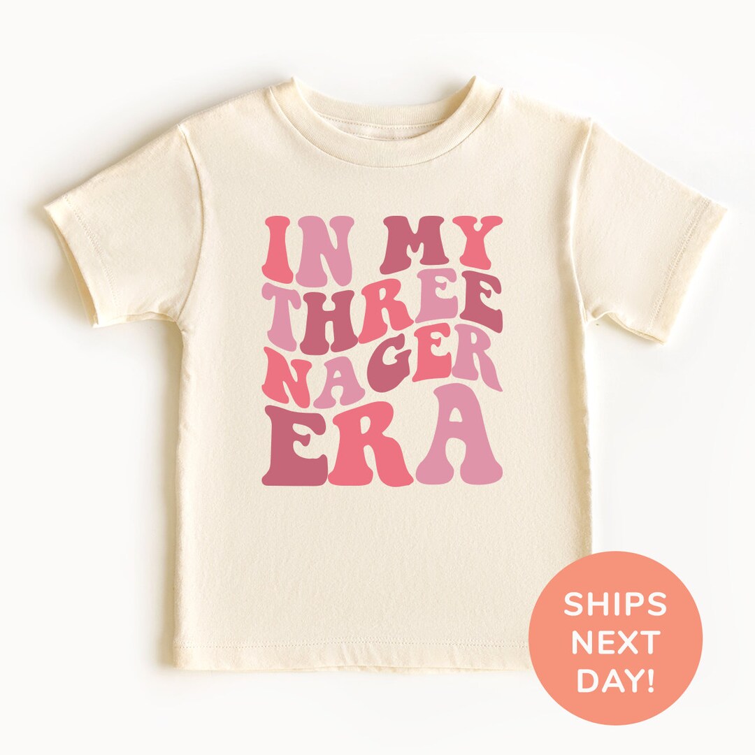 In My Threenager Era Shirt, Third Birthday Shirt, Happy 3rd Birthday ...