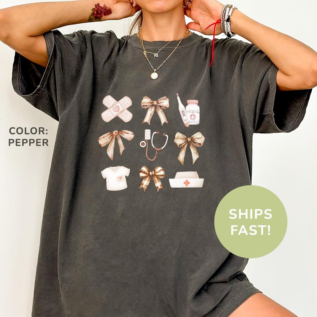 Comfort Colors® Fall Nurse Shirt, Registered Nurse Shirt, RN Shirt ...