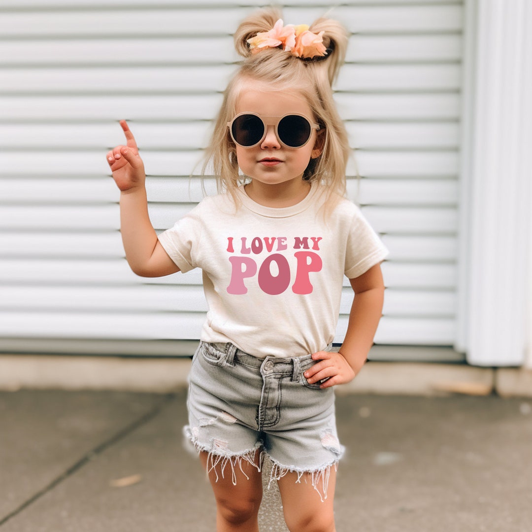I Love My Pop Shirt and Onesie® Father's Day Toddler & Youth Shirt ...