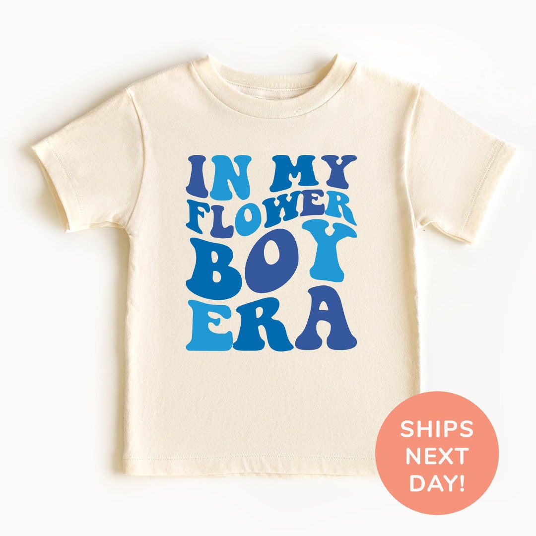 In My Flower Boy Era Shirt, Flower Boy Toddler & Youth Shirt, Wedding ...