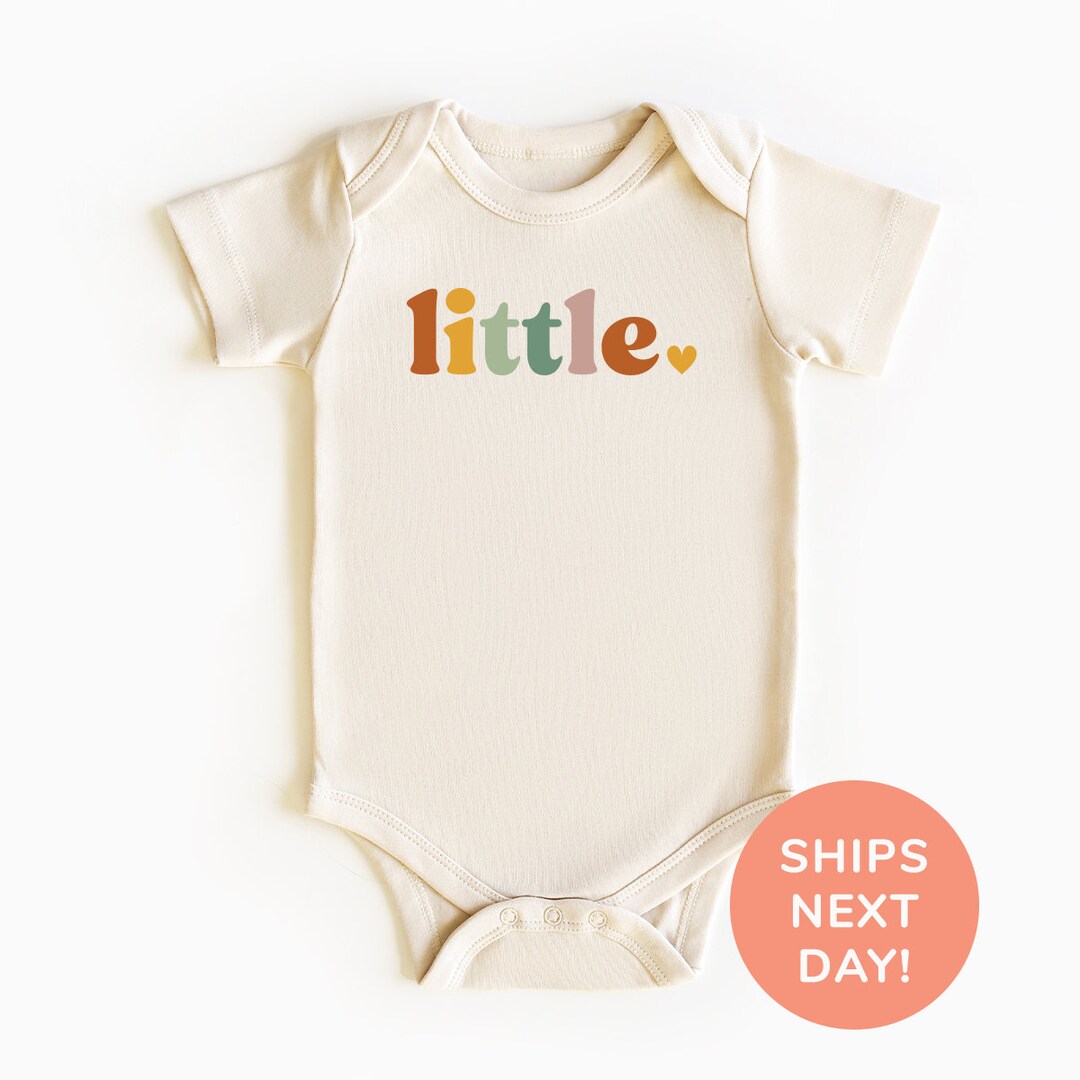 Big Middle Little Shirt and Onesie®, Retro Little Sibling Shirt, Cute ...