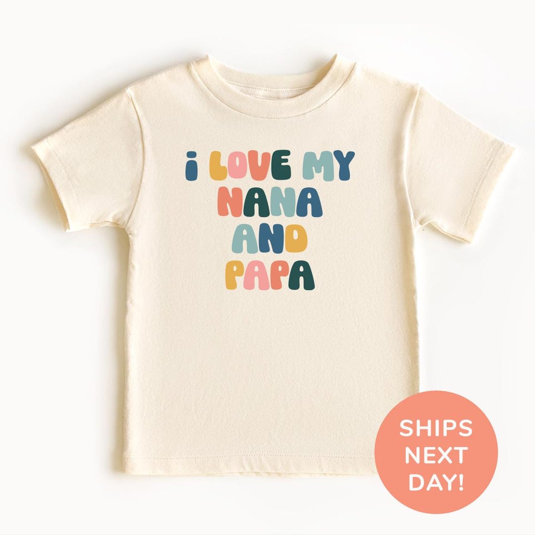 I Love My Nana and Papa Shirt and Onesie® Baby Announcement Bodysuit ...