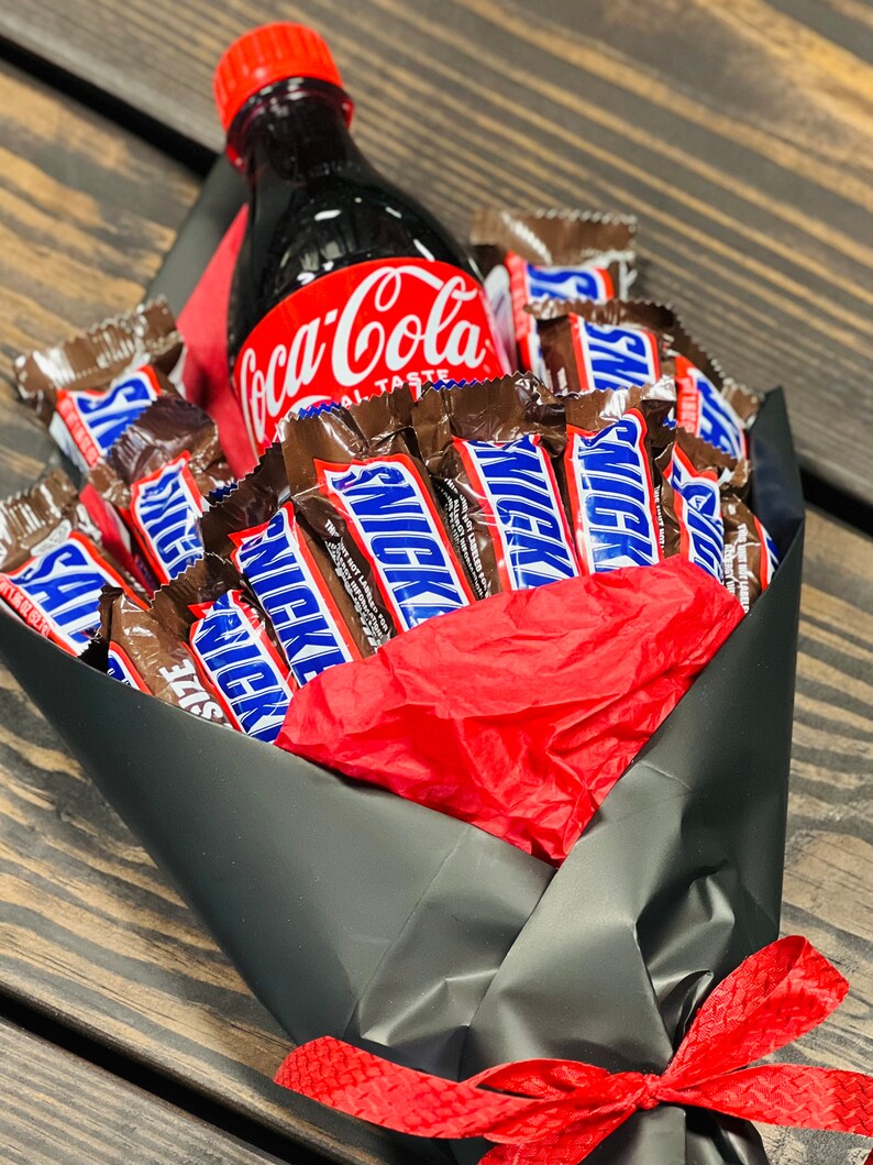 Unique Snickers and Coke Bouquet the Perfect Gift for Him: Men, Boys - Etsy
