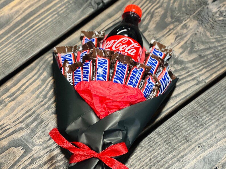 Unique Snickers and Coke Bouquet the Perfect Gift for Him: Men, Boys - Etsy