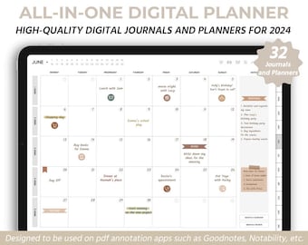2024 Digital Planner | DATED Goodnotes Digital Planner 2024 | Digital ...