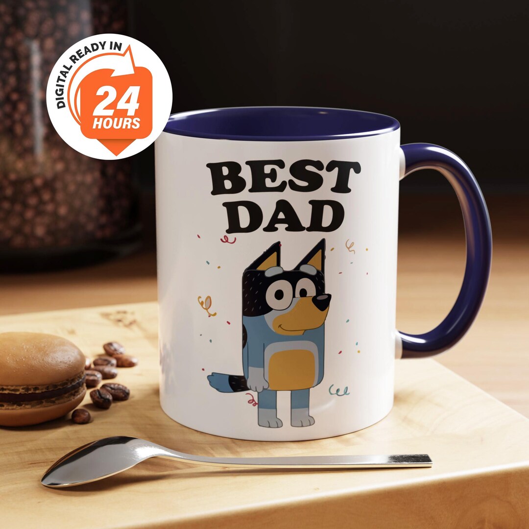 Bluey Dad Coffee Mug, Ceramic, Father's Day Gift - Etsy