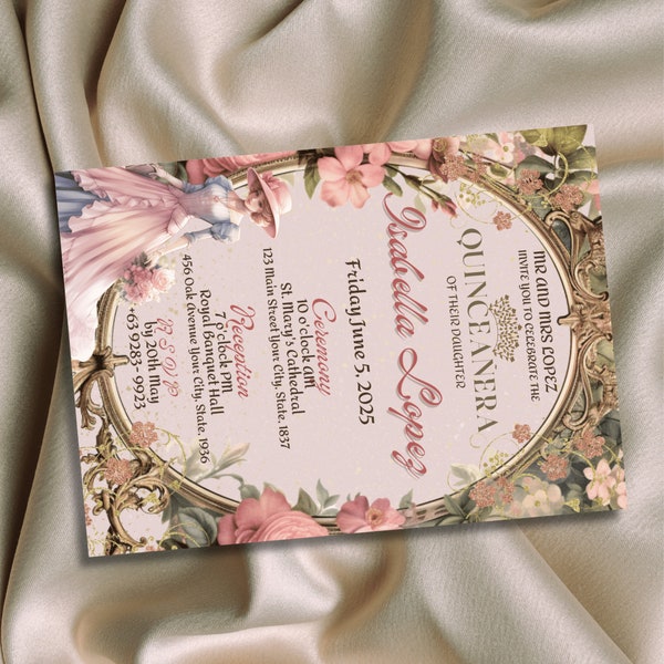 Floral Quince Invitations - Etsy