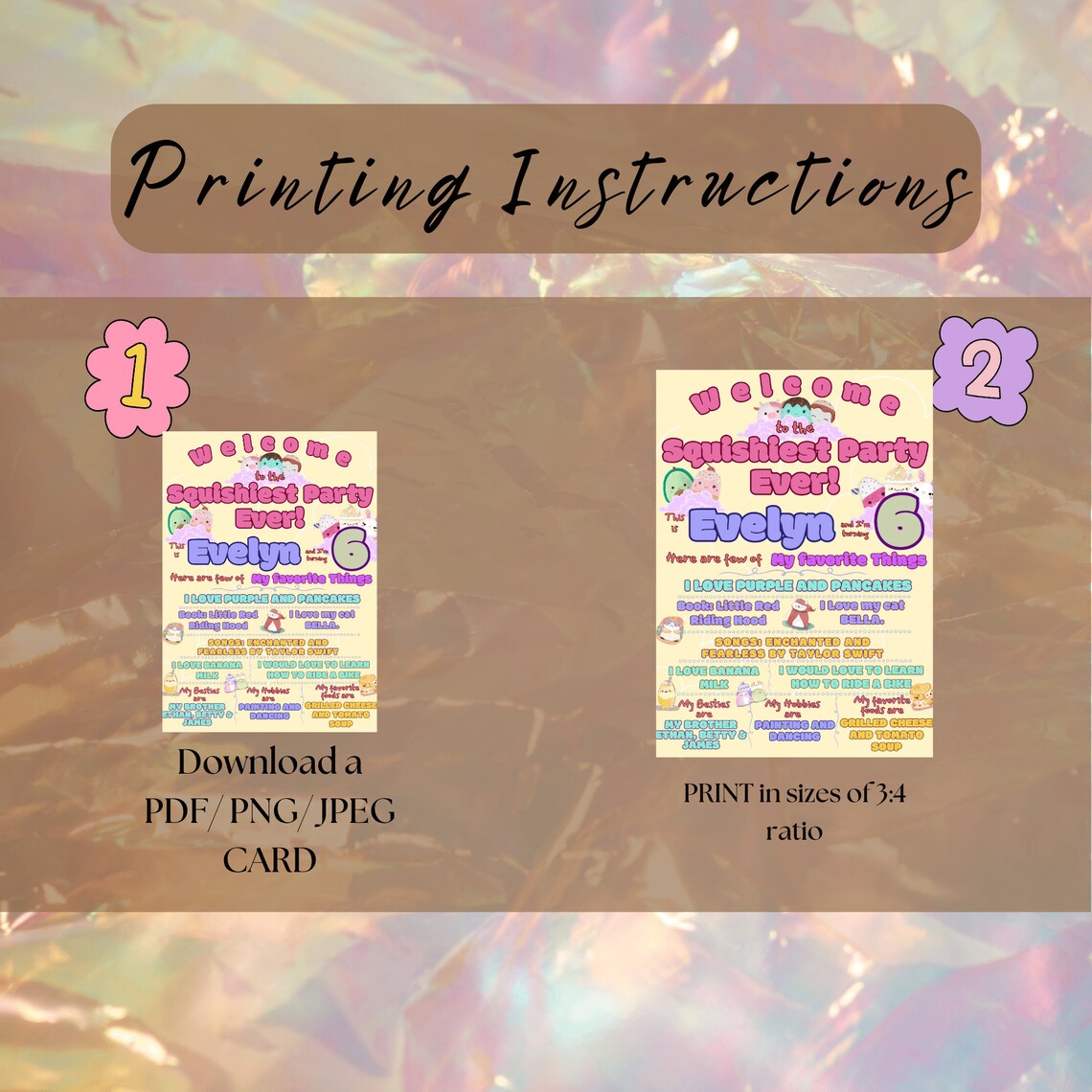 Squishmallow Birthday Welcome Sign Template- Pastel Welcome Sign ...