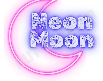 Neon Moon, Western Svg, Digital Download Neon Moon, Digital, SVG ...