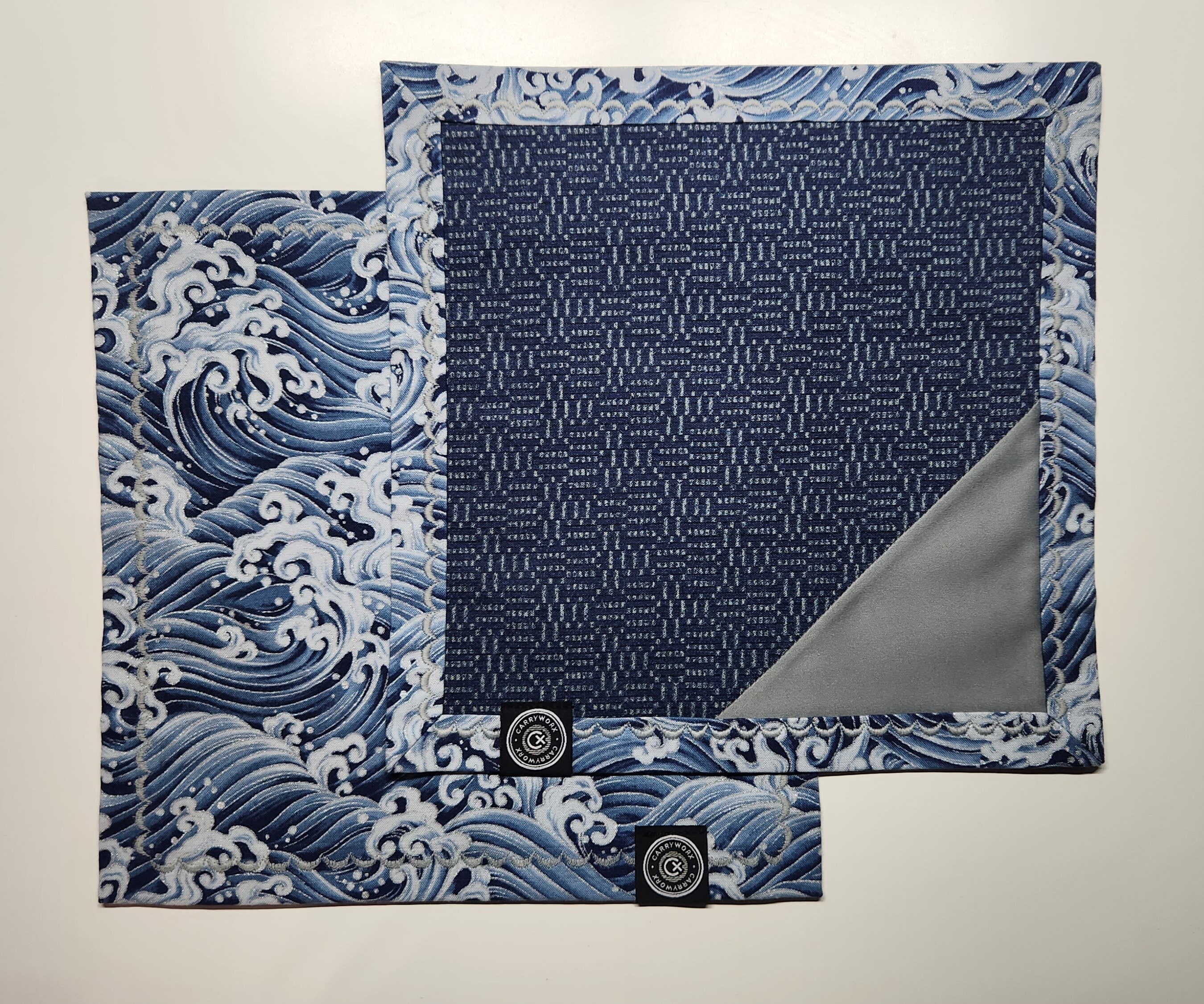 EDC Hank Seigaiha Wave Handkerchief Everyday Carry EDC Gear Pouch ...