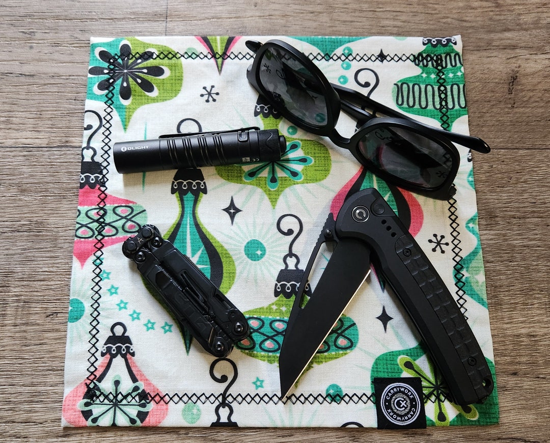 EDC Hank Retro Ornament Christmas Handkerchief Everyday Carry EDC Gear ...