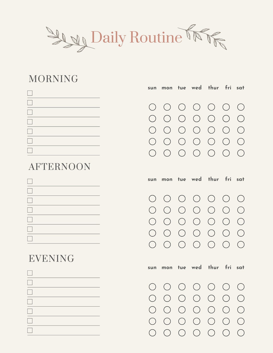 Daily Routine Digital Download - Etsy