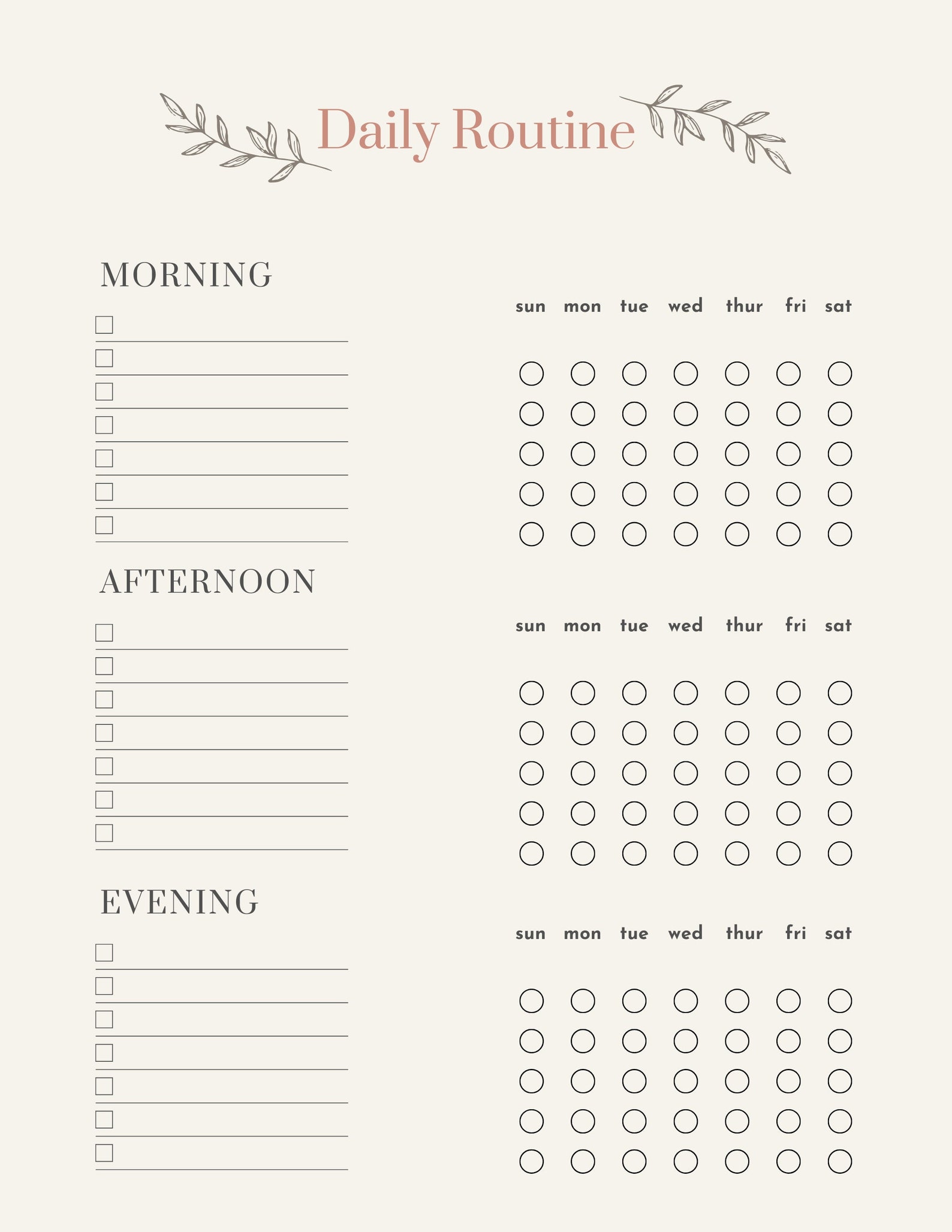 Daily Routine Digital Download - Etsy